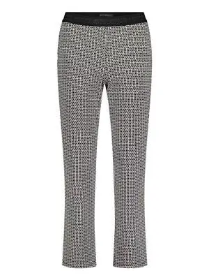 BETTY BARCLAY Geometric Print Trousers - Neutrals