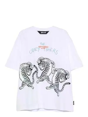 Just Cavalli Graphic-print T-shirt - White
