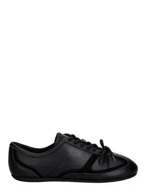 Hugo Lace-up Panelled Sneakers - Black