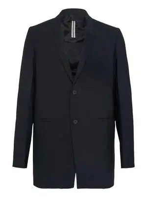 Rick Owens Single-breasted Blazer - Black