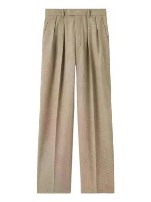 Loro Piana Pleated Wool Trousers - Neutrals