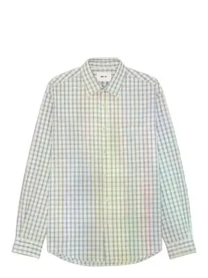 Nn07 Deon Checked Shirt - Neutrals
