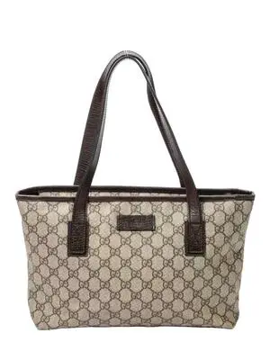 Gucci Small Monogram-pattern Tote Bag - Neutrals