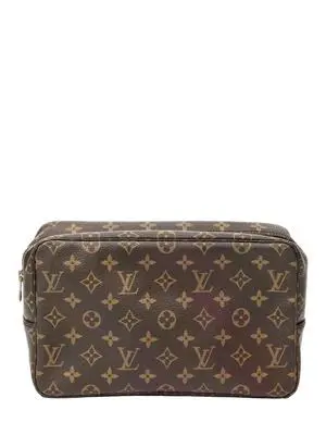LOUIS VUITTON Pochette Toilette Pouch - Brown
