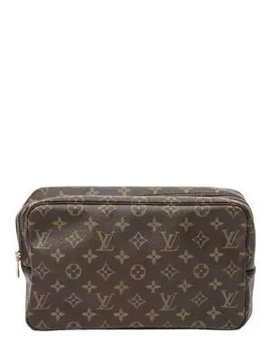 LOUIS VUITTON Pochette Toilette Pouch - Brown