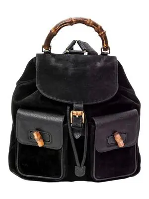 Gucci Bamboo Backpack - Black
