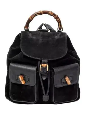 Gucci Bamboo Backpack - Black