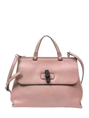 Gucci Medium Bamboo Daily Top Handle Shoulder Bag - Pink