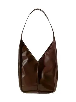Hereu Calella Contrast-stitch Shoulder Bag - Brown