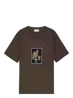 Nn07 Floral-appliqué T-shirt - Brown