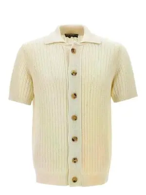 FILIPPO DE LAURENTIIS Textured Knit Shirt - Neutrals