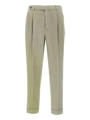 PT TORINO Buttoned Flap-Pockets Trousers