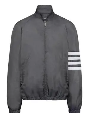 Thom Browne Ripstop Four-bar Stripe-detail Jacket - Grey