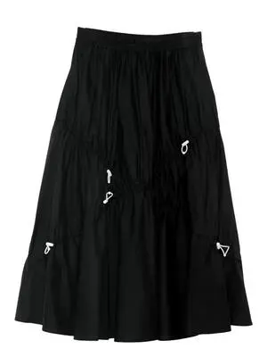 Moschino Gathered Tie Skirt - Black