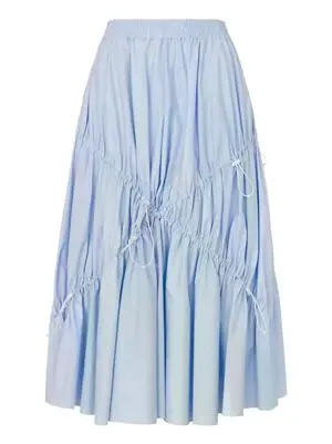 Moschino Gathered Tie Skirt Black