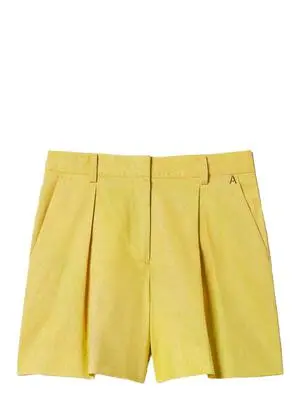 TWINSET Lurex-detail Tailored Shorts - Yellow