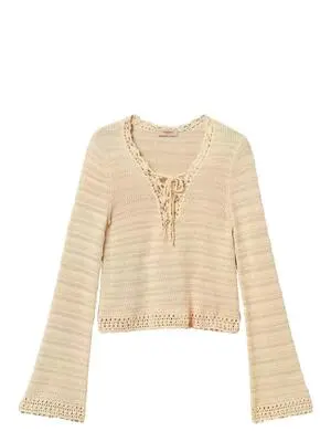 TWINSET V-Neck Knitted Blouse