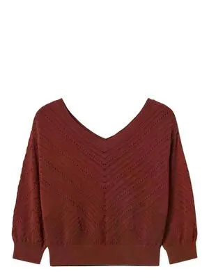 TWINSET Pointelle Knit Top