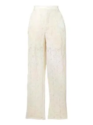 Philosophy Di Lorenzo Serafini Lace Panelled Trousers - Neutrals