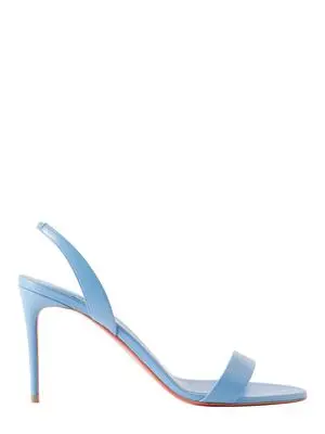 CHRISTIAN LOUBOUTIN O Marilyn 85 Leather Sandals - Blue