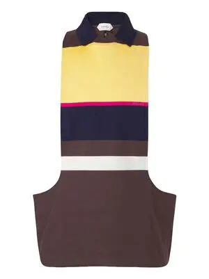 Versace Striped Cotton Tank Top - Multicoloured