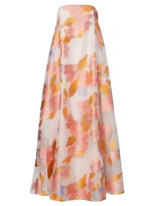 Staud Allyson Floral Organza Gown - Pink