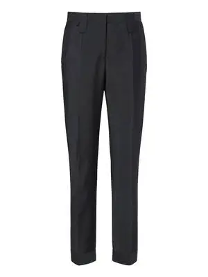 VERSACE Wool And Mohair Tapered Trousers