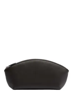 THE ROW Melinda Leather Clutch - Brown