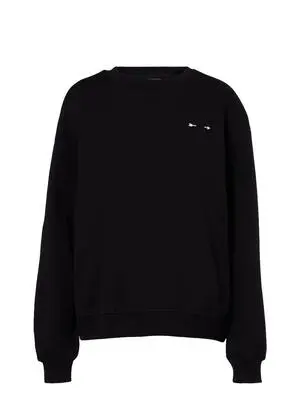 The Upside Saturn Cotton Fleece Sweatshirt - Black