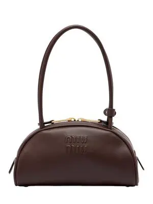 Miu Miu Small Leather Shoulder Bag - Brown