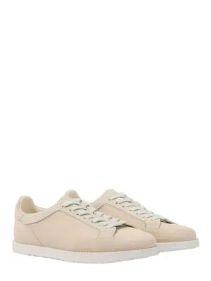 Brunello Cucinelli Suede-trimmed Leather Sneakers - Beige