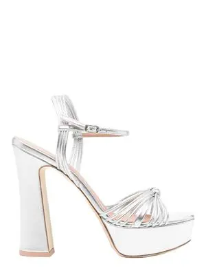 MALONE SOULIERS Lucille 125 Pump Sandal - Metallic