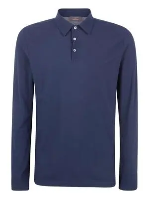 ZANONE Short Sleeves Polo Shirt - Blue