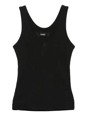 Amiri Ma Embroidery Tank Top - Black