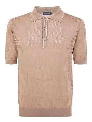 Tagliatore Classic Polo Shirt - Brown