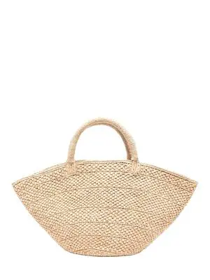 IBELIV Ela Raffia Shoulder Bag - Beige