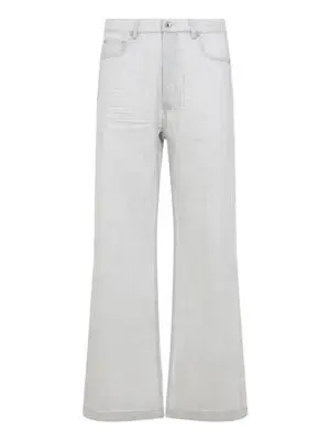 Rick Owens Geth" Wide Leg Jeans - White