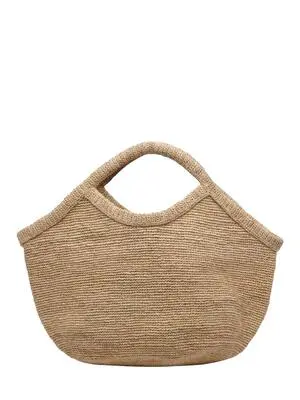 IBELIV Raffia Shoulder Bag - Beige