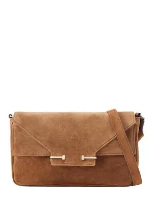 TOM FORD Small Suede Shoulder Bag - Brown