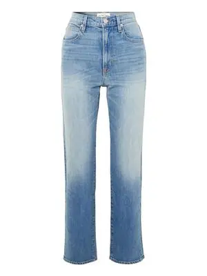SLVRLAKE London High-Rise Straight-Leg Jeans Blue