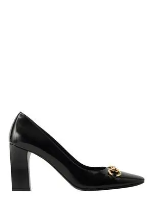 Gucci Signora Horsebit-embellished Leather Pumps - Black