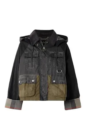 Barbour Liza Hooded Waxed-cotton Jacket - Black