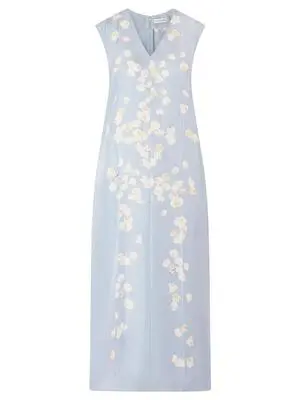 Altuzarra Cherie Floral-print Midi Dress - Blue