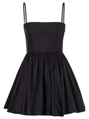 Alaïa Taffeta Bustier Mini Dress - Black