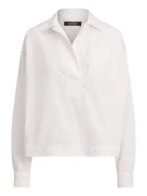 RALPH LAUREN Cropped Cotton Shirt