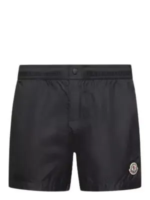 Moncler Logo Swim Shorts - Black
