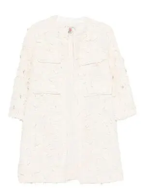 BYE Cotton Blend Caban Coat - White