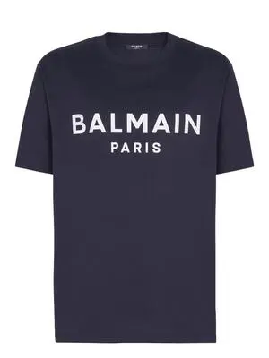 Balmain Balmain Cotton T-Shirt Blue