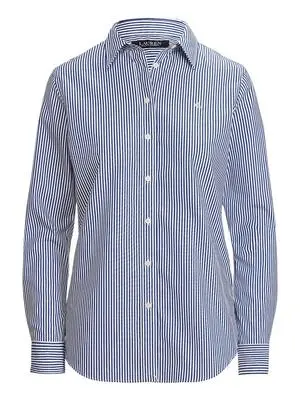 Ralph Lauren Striped Cotton Shirt - Sky Blue