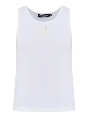 Dolce & Gabbana Cotton Tank Top - White